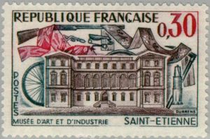 Stamp: Museum of Art and Industry of Saint-Etienne (FranceYt:FR 1243,Mi ...