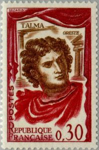 Stamp: Talma in the Role of Orestes (France(French Actors and Actresses ...