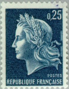 Stamp: Marianne of Cheffer (France(Marianne (Cheffer)) Yt:FR 1535,Mi:FR ...