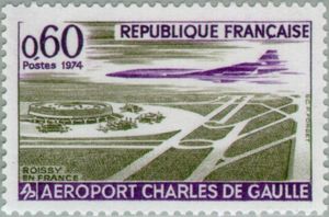 Stamp: Opening of Charles de Gaulle Airport, Roissy (FranceYt:FR 1787 ...