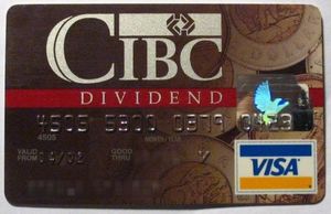 Bank Card: CIBC - Dividend (Canadian Imperial Bank of Commerce ...