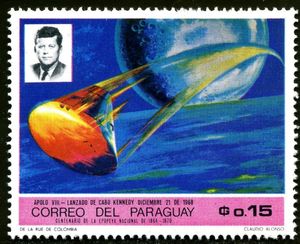 Stamp: Apollo 8 (Paraguay(Advances in Space Research) Mi:PY 1902,Sn:PY ...