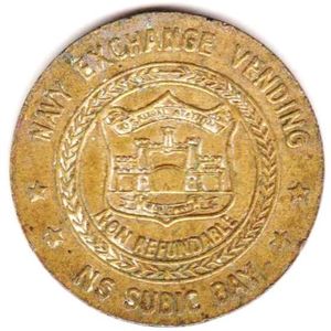Token: Navy Exchange Vending (Philippines(Machine Tokens) Col:PH-000021