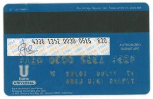 Bank Card: Universal (Bank Universal, Indonesia) Col:ID-VI-0023