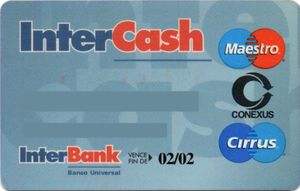 Bank Card: InterBank - InterCash (Interbank, VenezuelaCol:VE-MS-0349