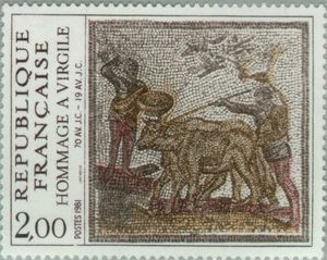 Stamp: Tribute to Virgil (70 BC - 19 BC) (France(Art) Yt:FR 2174,Mi:FR ...