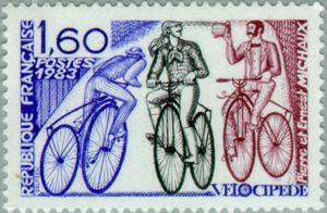 Stamp: Velocipede: Pierre and Ernest Michaux (France(Famous people) Yt ...