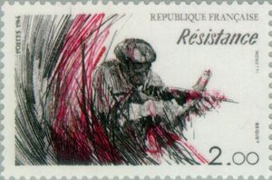 Stamp: Resistance fighter (France(40th Anniversary of Liberation) Yt:FR ...