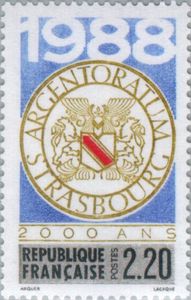 Stamp: 2000th Anniversary of Strasbourg (France) Yt:FR 2552,Mi:FR 2688 ...