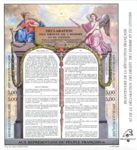 Stamp: Declaration of the Rights of Man and Citizen (France(Bicentenary ...