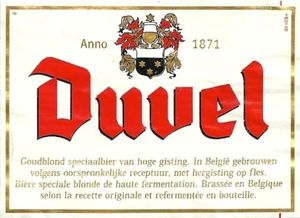 Drink Label: Duvel (Duvel Moortgat, Belgium) Col:BE-BEER-000007