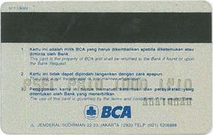 Bank Card: BCA cash (Bank Central Asia, IndonesiaCol:ID-GM-0011.01