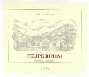 ملصقة الشراب: Felipe Rutini (La Rural Viñedos y Bodegas S.A. LTDA ...