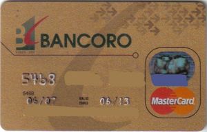 Bank Card: Bancoro (Bancoro, VenezuelaCol:VE-MC-0119.01