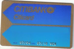 Bank Card: CITIBANK - Citicard (Citibank, VenezuelaCol:VE-MS-0360