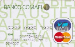 Tarjeta de Banco: BANCO COMAFI "SI A USTED" (Banco Comafi, ArgentinaCol ...