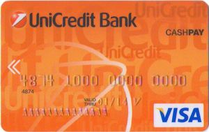 Bank Card: Visa Classic "Cashpay" (Ukrsotsbank, UkraineCol:UA-VI-0417.01