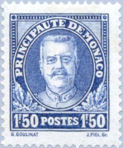 Stamp: Prince Louis II (1870-1949) (Monaco(Definitives 1933-39) Mi:MC ...