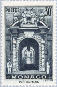 Stamp: Porte du Palais Entrance (Monaco(Views) Mi:MC 442,Sn:MC 275,Yt ...
