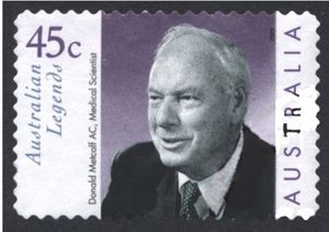 Stamp: Donald Metcalf - Haematologist (Australia(Australian Legends ...