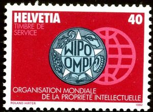 Stamp: OMPI-Symbols (Switzerland(OMPI/WIPO - World Intellectual ...