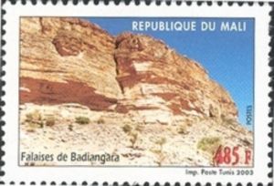 Stamp: Cliffs of Bandiagara (MaliMi:ML 2611,Sn:ML 1133,Yt:ML 1853,WAD ...