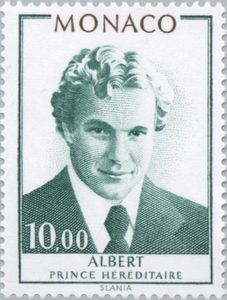 Stamp: Prince Albert (*1958) (Monaco) (21st birthday of Prince Albert ...