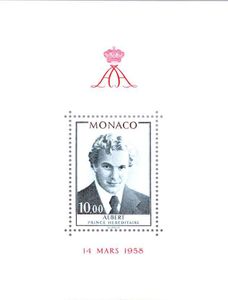 Stamp: Prince Albert (*1958) (Monaco(21st birthday of Prince Albert) Mi ...