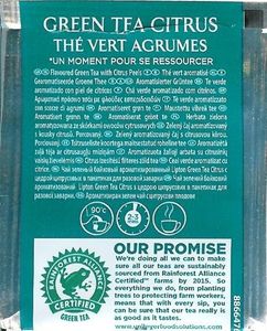 Tea Bag: Green Tea Citrus/Thé Vert Agrumes, Green Tea, 8866476 (Lipton ...