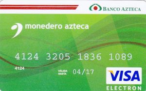 Bank Card: Monedero Azteca (Banco Azteca, MexicoCol:MX-VE-0033.02