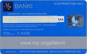 Gift Card: Gjafakort (MP Banki, Iceland(Visa) Col:IS-VI-0005