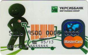 Bank Card: MasterCard Standard (Ukrsibbank, Ukraine) Col:UA-MC-0266.01