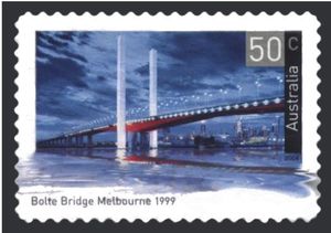 Stamp: Bolte Bridge, Melbourne, 1999 (Australia(Landmark Bridges) Mi:AU 2296,Sn:AU 2224,Yt:AU ...