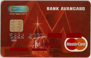 Bank Card: Subway train. Express card (Bank Avangard, RussiaCol:RU-MC ...