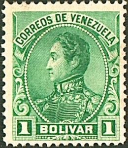 Stamp: Simón Bolívar facing left (Venezuela(Effigy of Simón Bolívar) Mi:VE 58,Sn:VE 147,Yt:VE 63 ...