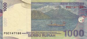 Banknote: 1,000 Rupiah (Indonesia) (2000-2016 Issue) Wor:P-141l