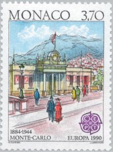 Stamp: Post Office, Monte Carlo (1884-1944) (Monaco(Europa (C.E.P.T ...