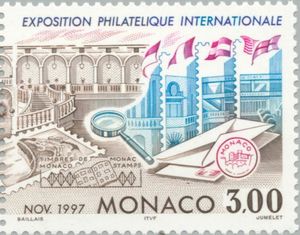 Stamp: Prince's Palace, Stamps, Magnifying Glass, Letters (Monaco(60 ...