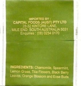Tea Bag: Slumbertime A relaxing tea with peppermint and chamomile ...