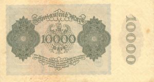 Banknote: 10,000 Mark (Germany(1922 1st Issue - Reichsbanknote ...