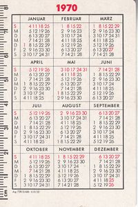 Pocket Calendar: Old Steam Train (Germany, Democratic Republic (DDR ...