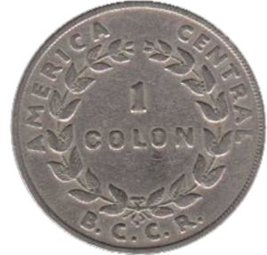 Moneda: 1 Colón (Costa Rica) (1950~Today - Banco Central de Costa Rica ...