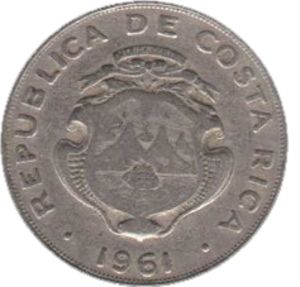 Moneda: 1 Colón (Costa Rica) (1950~Today - Banco Central de Costa Rica ...
