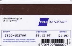 Phonecard: Bull - Ring! (Tele Danmark, Denmark(Tdc Definitive) Tel:TDD002