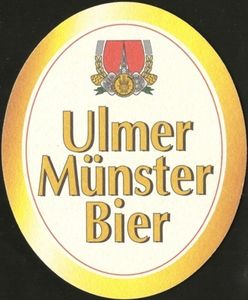 Sous-bock de bière: Ulmer Munster (Ulmer Münster Brauerei Grasmann KG ...