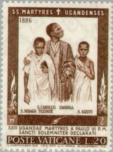 Stamp: St. Charles Lwanga (Vatican City(Sanctification of the Martyrs ...