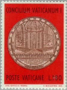 Stamp: Medal of the First Vatican Council (Vatican City(Centenary of ...