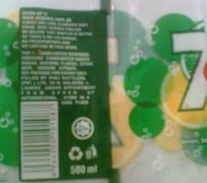 Drink Label: 7up (Pepsico Inc., PakistanCol:PK-SODA-000006
