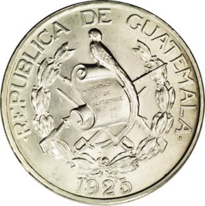 Moneda: ½ Quetzales (Guatemala(1925~Today - Quetzal - Circulation) Col ...