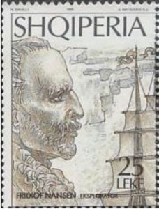 Stamp: Fridtjof Nansen (1861-1930), Norwegian Polar Explorer (Albania ...